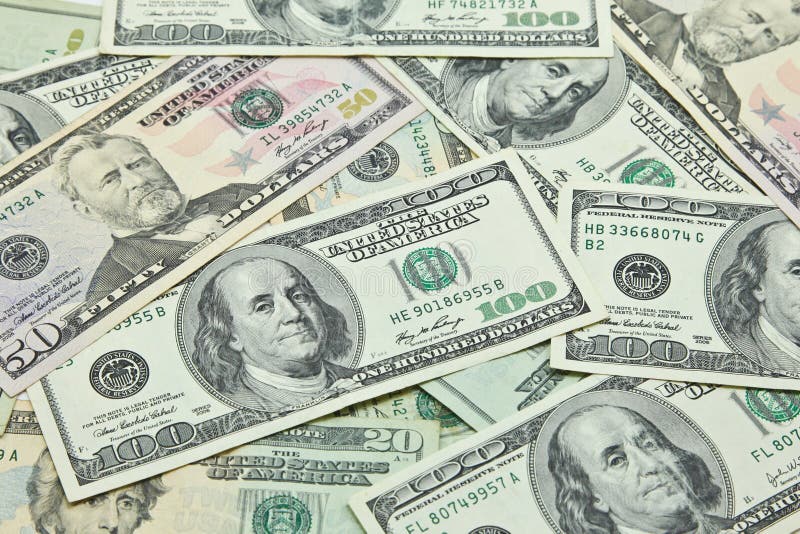 US Dollar banknotes stock image. Image of dollar, profit - 43334219