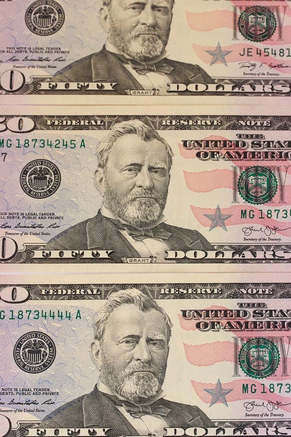 50 Dollar Bill Front And Back Actual Size