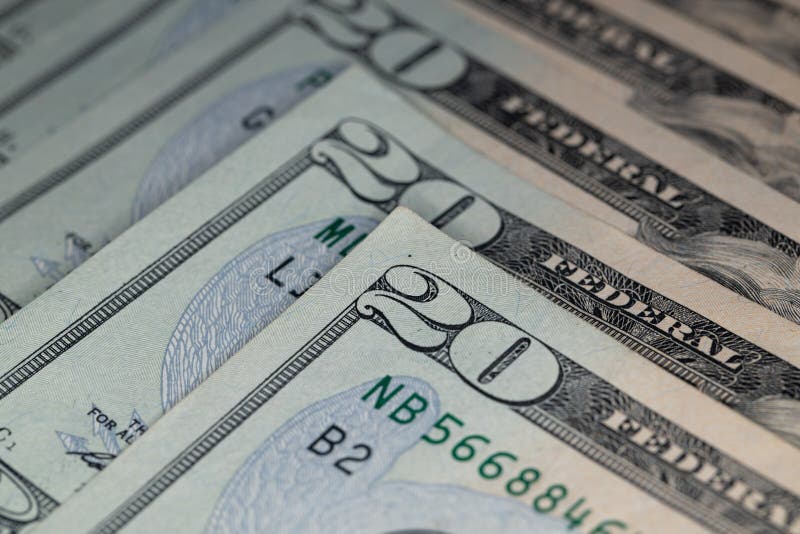 US 20 dollar banknotes stock photo. Image of american - 341021064