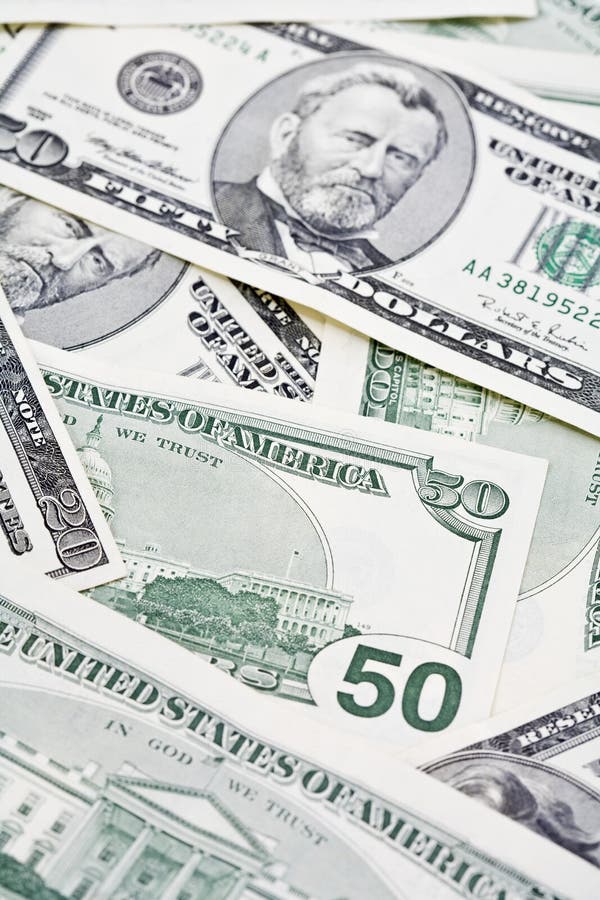 US Dollar bills, close up stock photo. Image of finance - 50480968