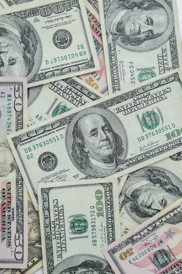 Us Dollar Bills are Creative Layout. Business Concept, Development ...