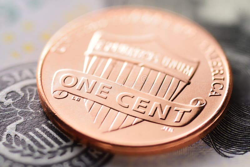 US dollar and cent stock image. Image of america, macro - 78890703
