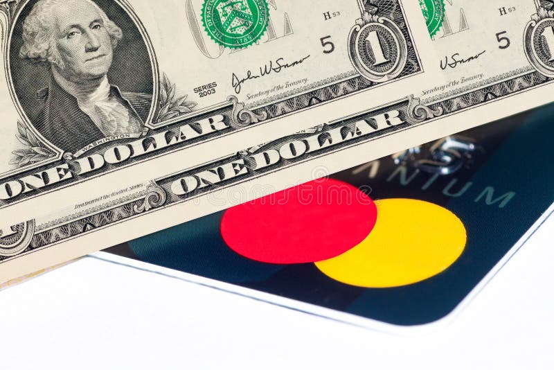 US Dollar with Credit card stock image. Image of business - 30072219