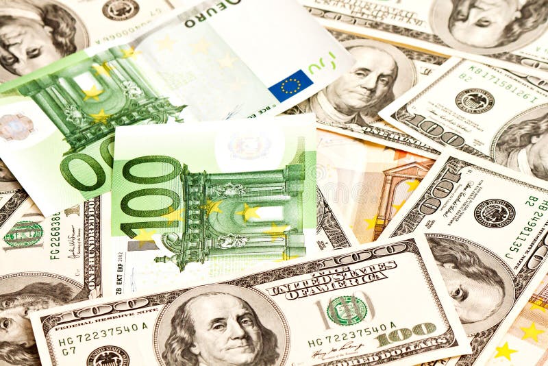 US Dollar and Euro stock photo. Image of price, euro - 31362074