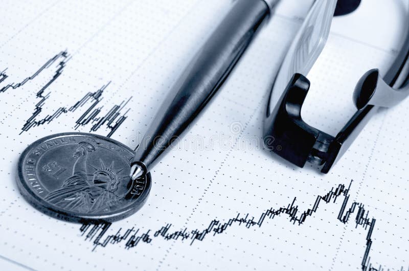 US Dollar Exchange Rate on Currency Exchanges Stock Photo - Image of ...