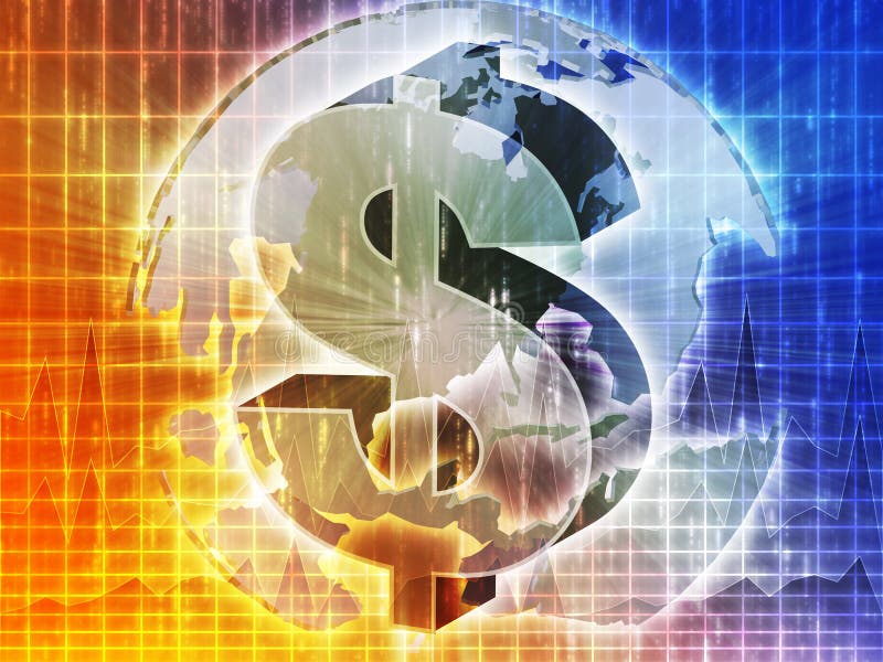 US Dollar map stock illustration. Illustration of trading - 6574596