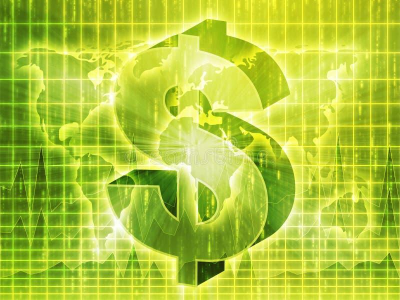 US Dollar map stock illustration. Illustration of symbol - 6632899