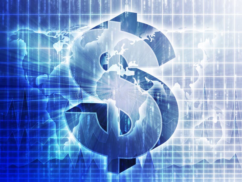 US Dollar map stock illustration. Illustration of financial - 8236894