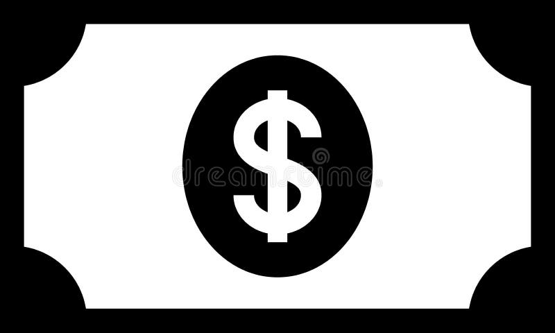 Us Dollar Money Banknote Simple Design Icon. Stock Vector ...