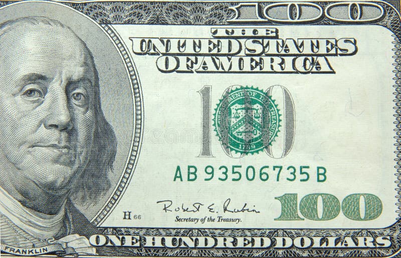 US dollar one hundred bill stock photo. Image of money - 919956