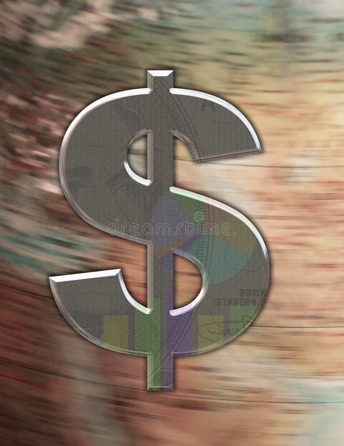 Dollar Sign with Binary Code Stock Illustration - Illustration of code ...