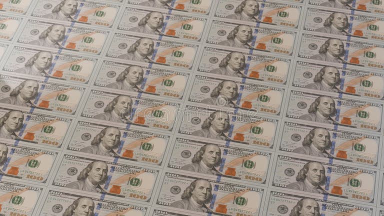 US Dollar 100. Stack of US100 Notes Stock Image - Image of money ...