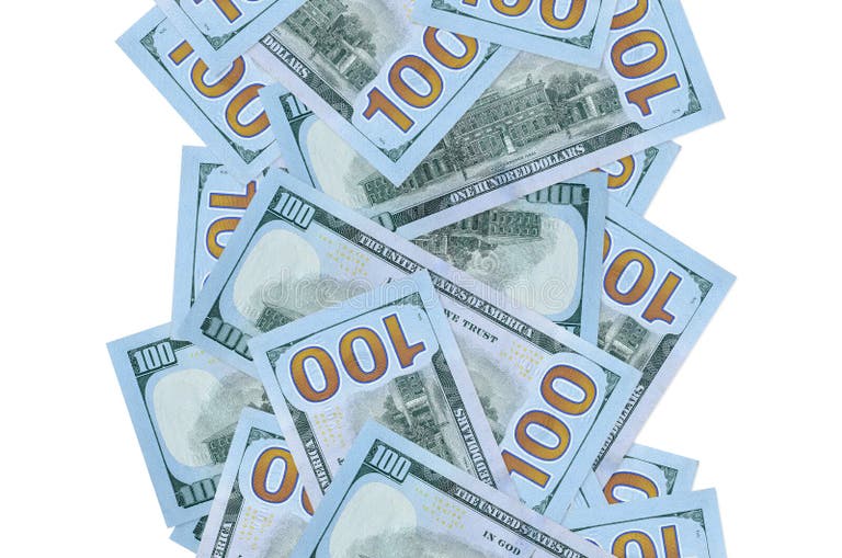 Big Pile 100 Us Dollar Notes Lot Money Isolated Transparent Background ...