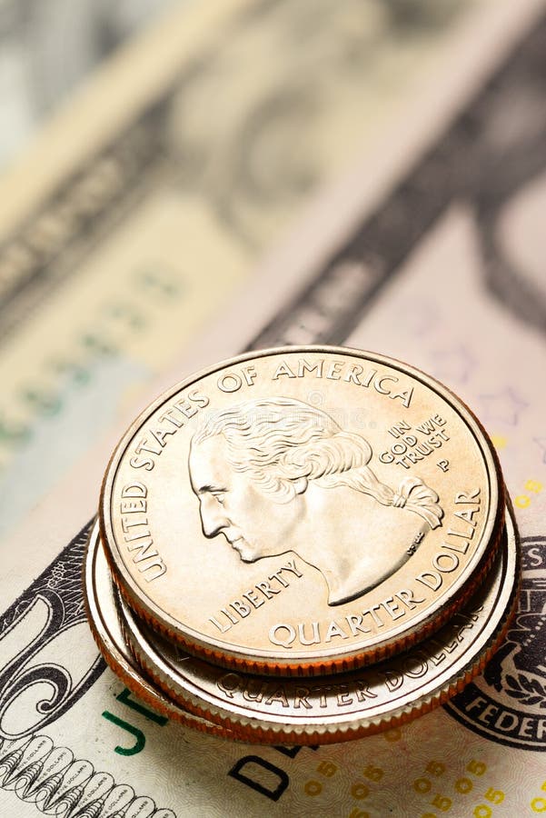 US dollars and cents stock image. Image of states, financial - 80101363