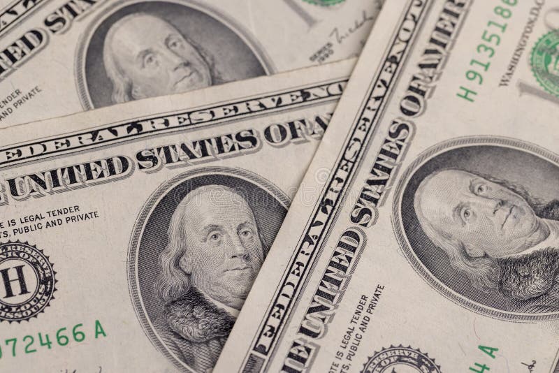 100 US Dollars, Money with a Face Value of One Hundred Stock Image ...