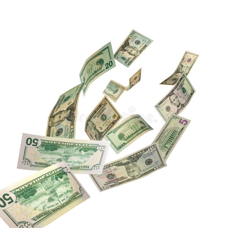 Money Dollars Raining Falling Stock Image - Image of invest, finance ...