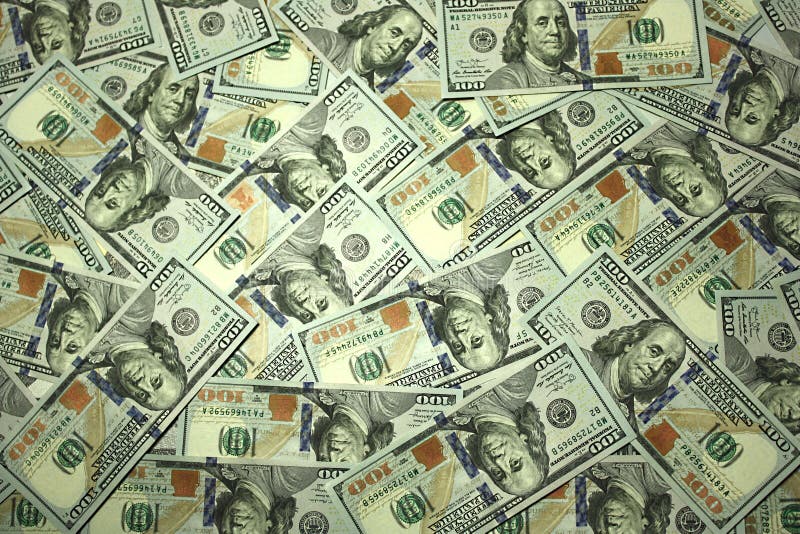 US dollars on the table stock photo. Image of spread - 217324202