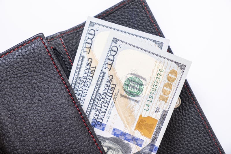 Us Dollars in a Wallet, Saving Money Concept Stock Photo - Image of ...