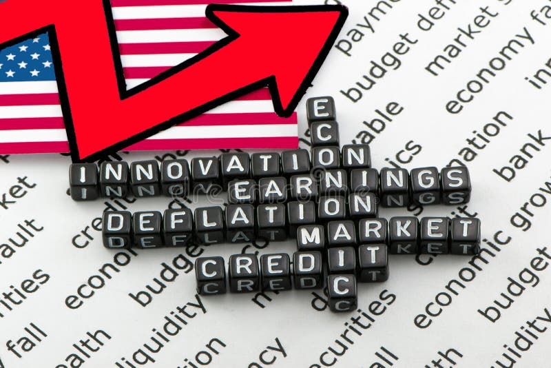 US economic indicators stock image. Image of decline - 79567053