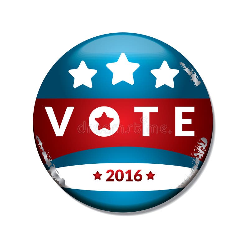 US Election Vote Badge. Vector Illustration Decorative Design Stock ...