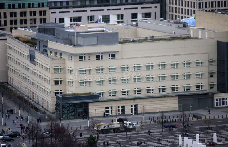 US Embassy Berlin editorial stock photo. Image of boulevard - 49949453