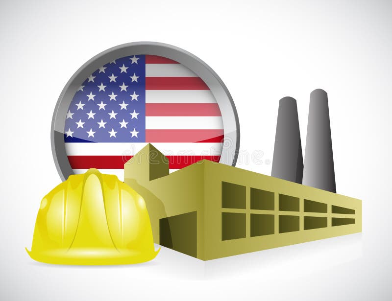 SOS Factory Concept Illustration Design Over White Stock Vector ...