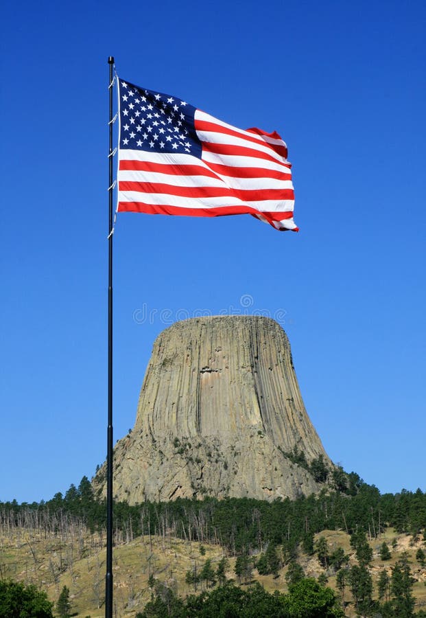 Devils Tower stock photo. Image of formation, crook, intrusion - 32087786