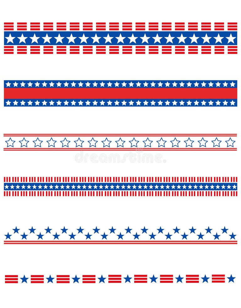 Divider American Usa Flag Stock Illustrations – 107 Divider American ...
