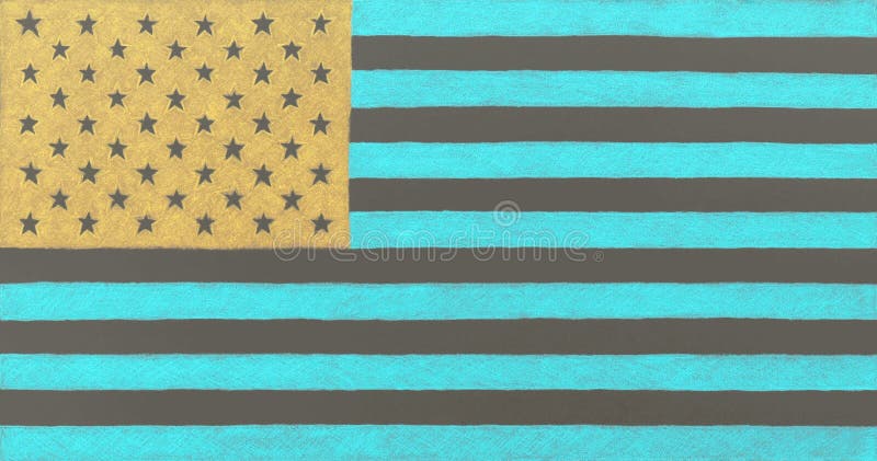 The US Flag. Inverted Dark Background or Backdrop. American Stars and ...