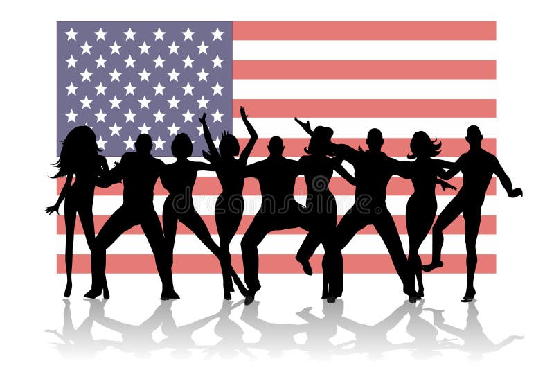 3 Women Dancing Clip Art stock illustration. Illustration of images ...