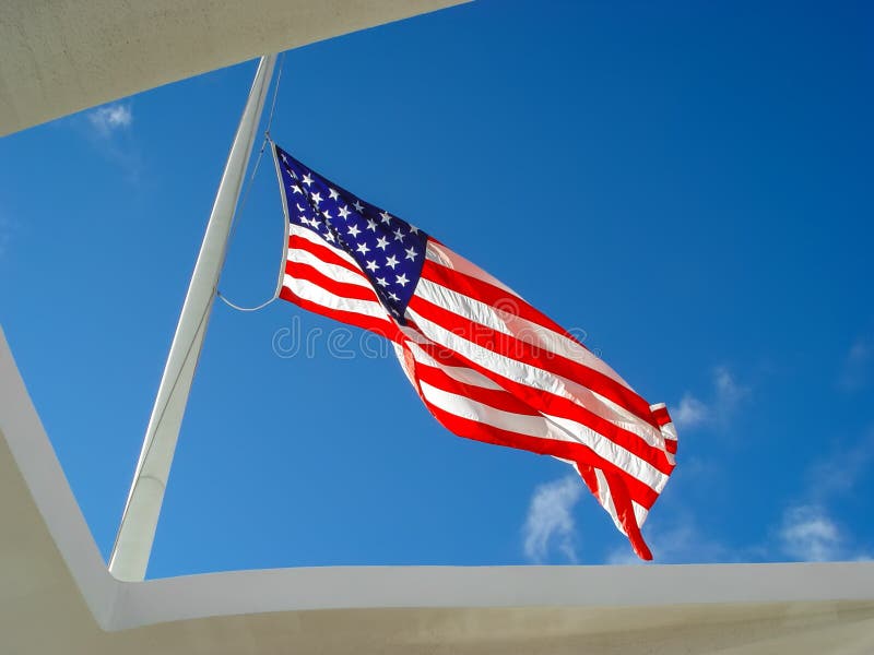 US Flag - Pearl Harbor stock image. Image of flag, banner - 111367559