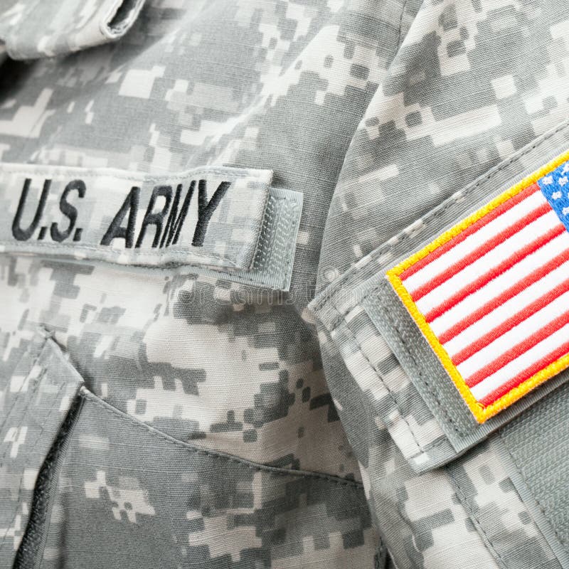 US Flag Shoulder Patch on Solder S Uniform Stock Image - Image of ...