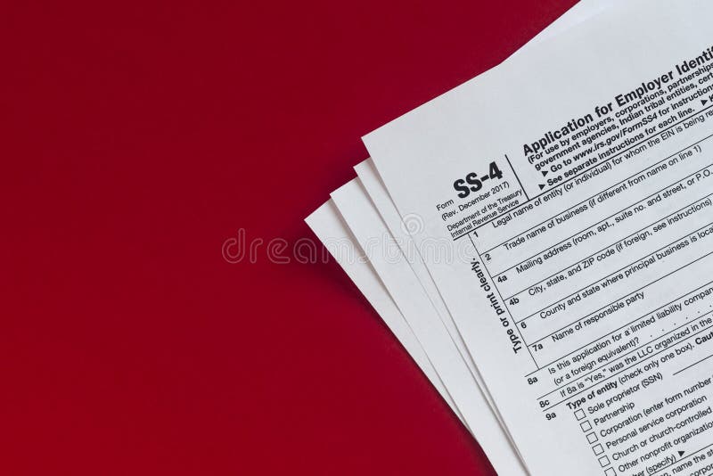 Employer Identification Number EIN Stock Image - Image of questionnaire ...