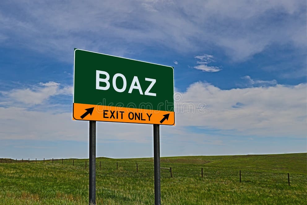 US Highway Exit Sign for Boaz Stock Image - Image of hill, sign: 121988415