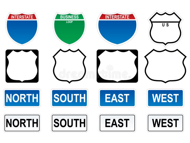 Interstate Highway Sign Vector