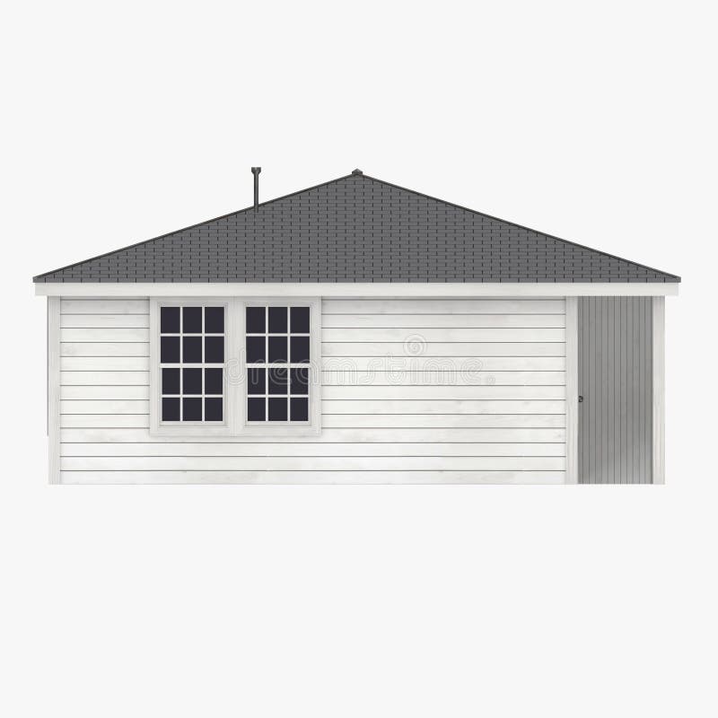US house - back stock illustration. Illustration of house - 23531346