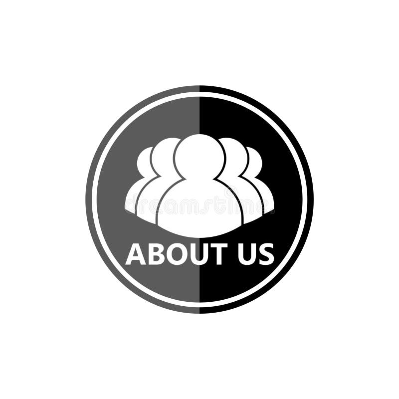 About US icon or button stock vector. Illustration of online - 142610609