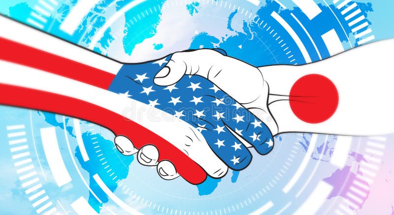 US and Japan Make an Arrangement. Handshake US and Japan. USâ€“Japan ...
