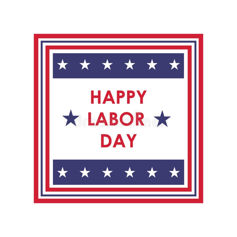 US Labor Day Label. Vector Illustration Decorative Design Stock Vector ...