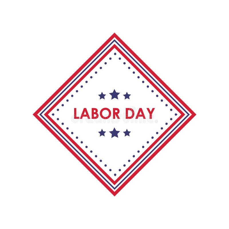 US Labor Day Label. Vector Illustration Decorative Design Stock Vector ...