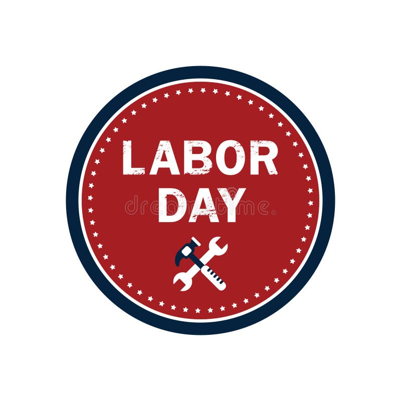 Us Labor Day Label. Vector Illustration Decorative Design Stock Vector ...