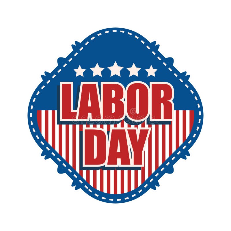 Us Labor Day Label. Vector Illustration Decorative Design Stock Vector ...
