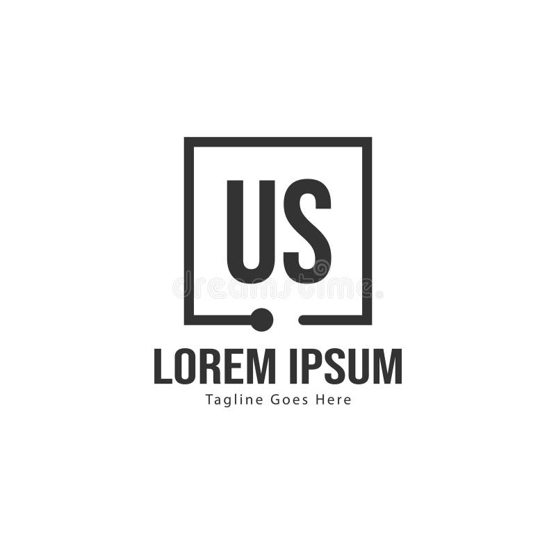 US Letter Logo Design. Creative Modern US Letters Icon Illustration ...