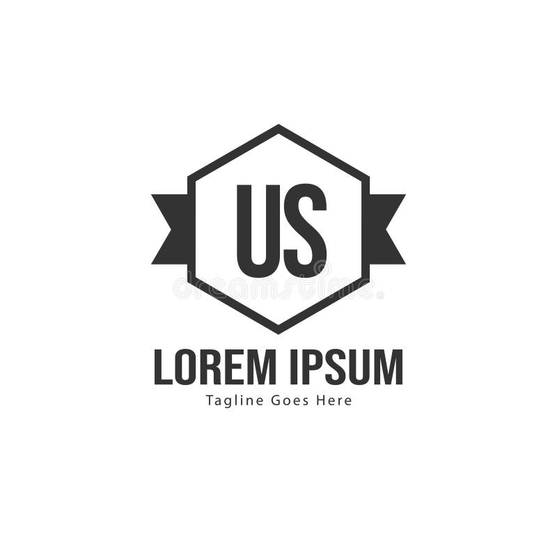 US Letter Logo Design. Creative Modern US Letters Icon Illustration ...