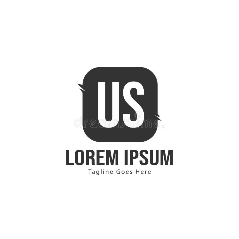 US Letter Logo Design. Creative Modern US Letters Icon Illustration ...