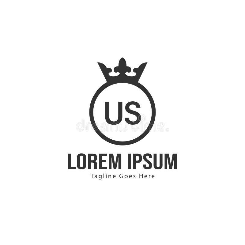US Letter Logo Design. Creative Modern US Letters Icon Illustration ...