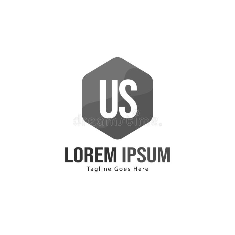 US Letter Logo Design. Creative Modern US Letters Icon Illustration ...