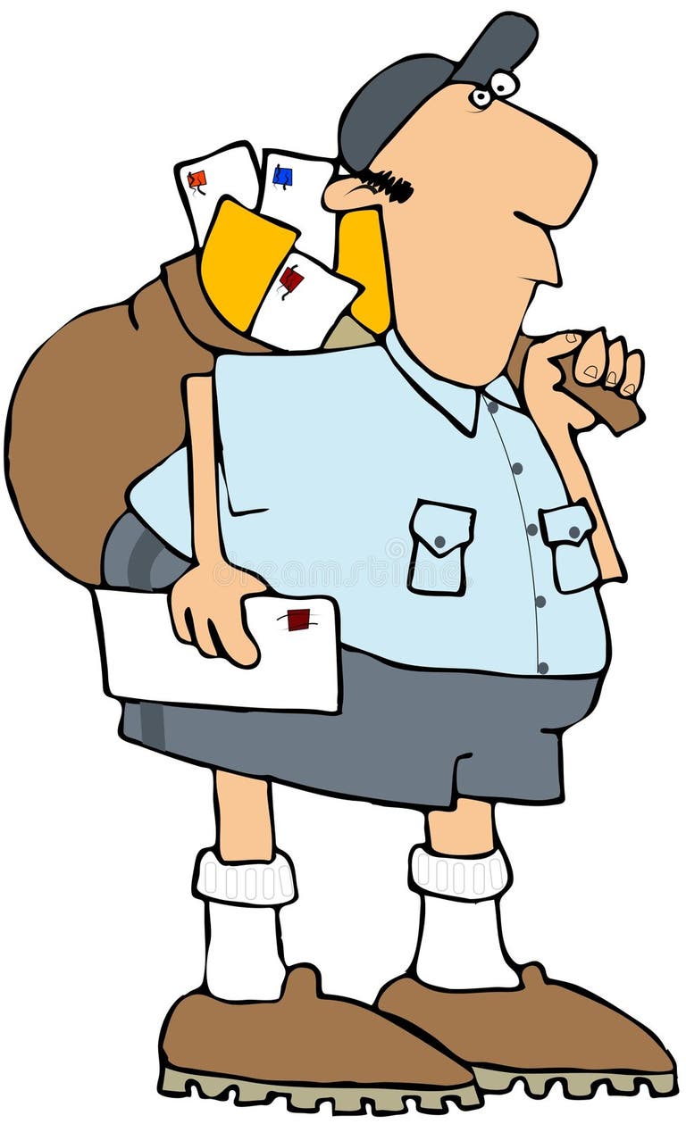 Man Mail Sack Stock Illustrations – 66 Man Mail Sack Stock ...