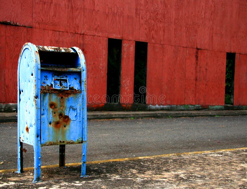 US Mailbox stock image. Image of rusty, rust, holes, rusted - 5060241