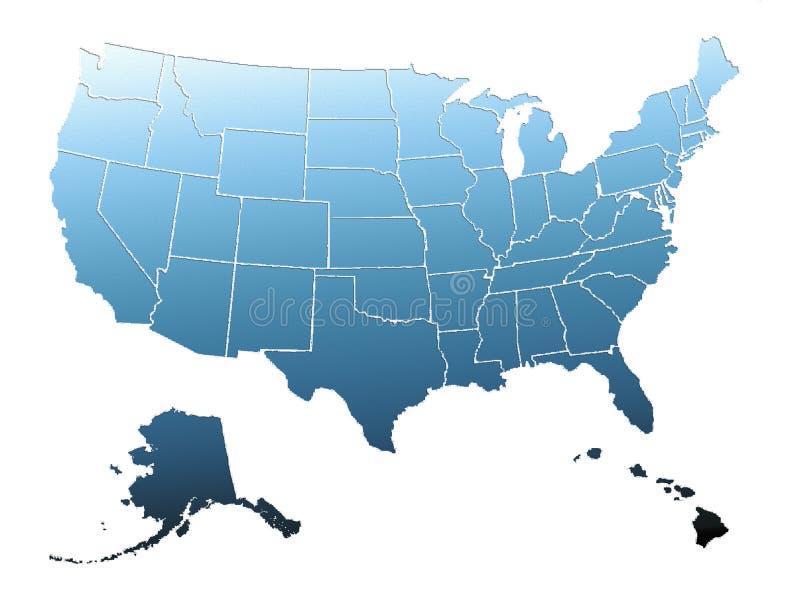 Us map plain stock vector. Illustration of america, continents - 1843756